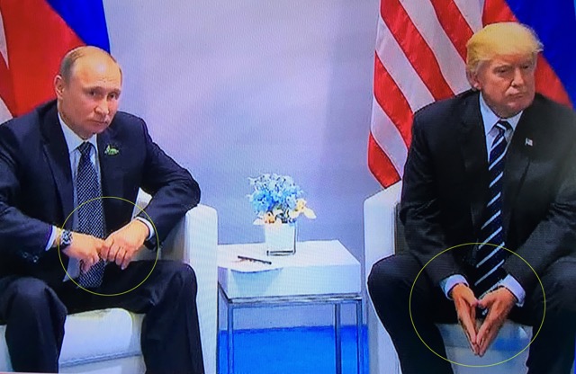 Putin - Trump Photo Op…Both Making Hand Signals?